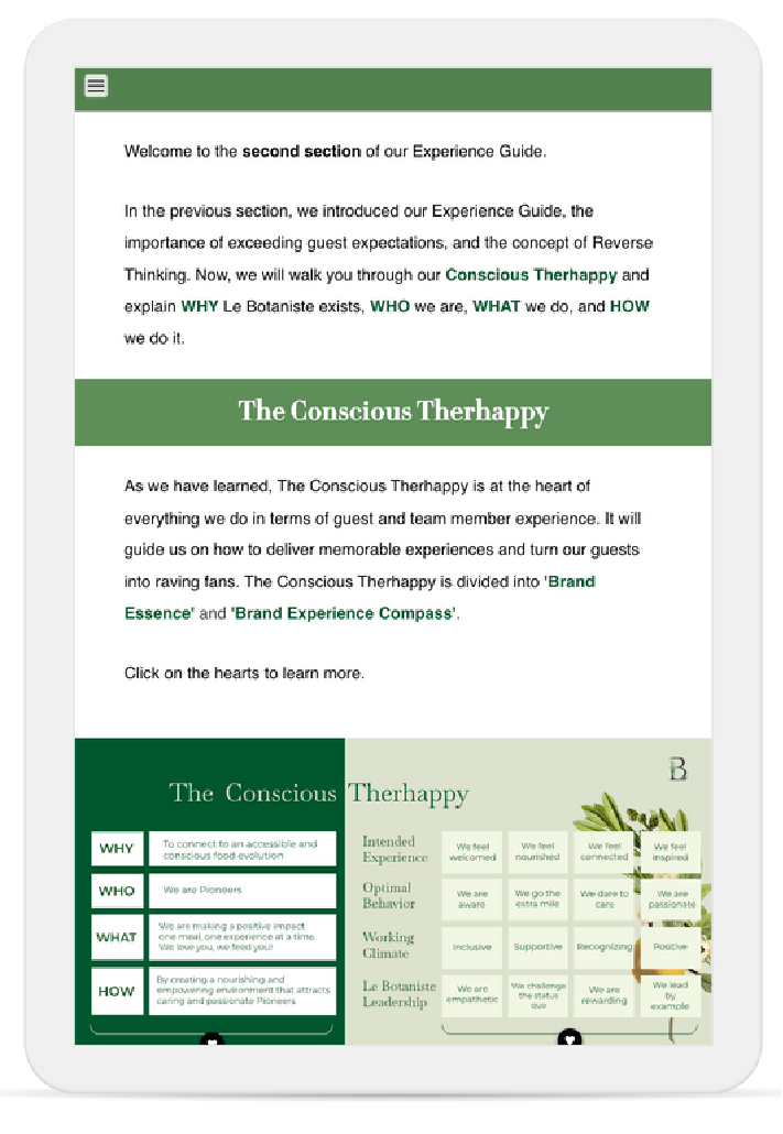 Experience guide - Start Reverse